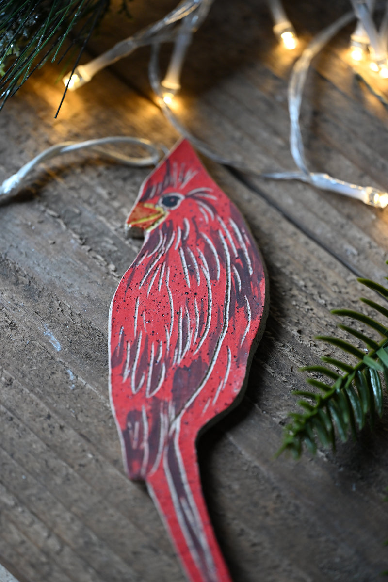 Cardinal Ornament – Native House Ceramic Co.